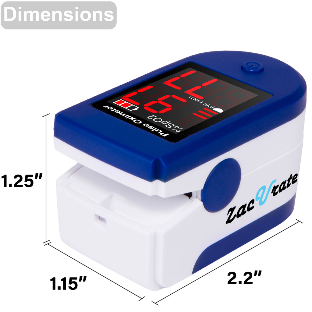 Zacurate 500CL Fingertip Pulse Oximeter Blood Oxygen Saturation Monito ...