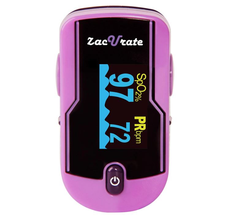 Zacurate 500E Premium Finger Pulse Oximeter Blood Oxygen Monitor ...