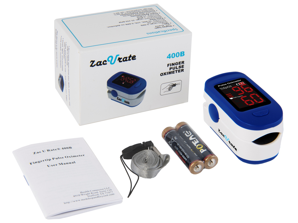 Zacurate 500BL Fingertip Pulse Oximeter Blood Oxygen Saturation SpO2 ...